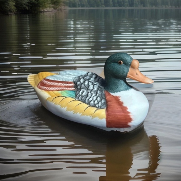 unbranded | Other | Roc Vintage Ceramic Hand Painted Male Mallard Duck ...